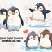 Watercolor Penguin Clipart – 20 PNG Set - Etsy