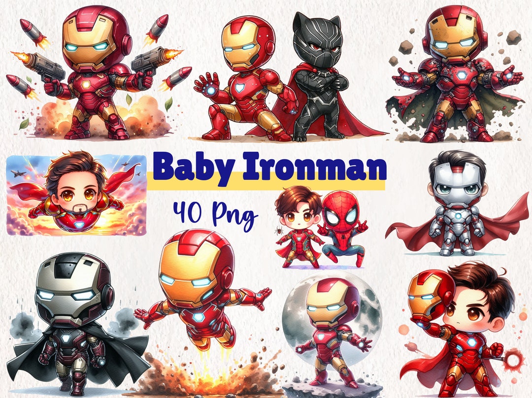 Watercolor Adorable Hero Clipart Cute Superhero Digital Art for ...