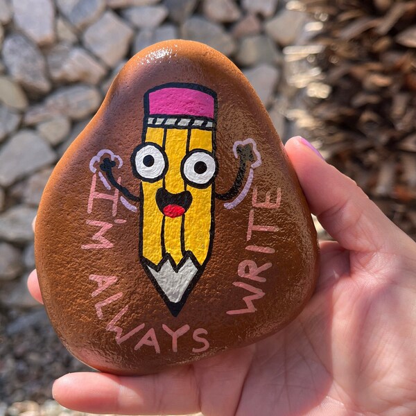 Custom Painted Rock - Etsy