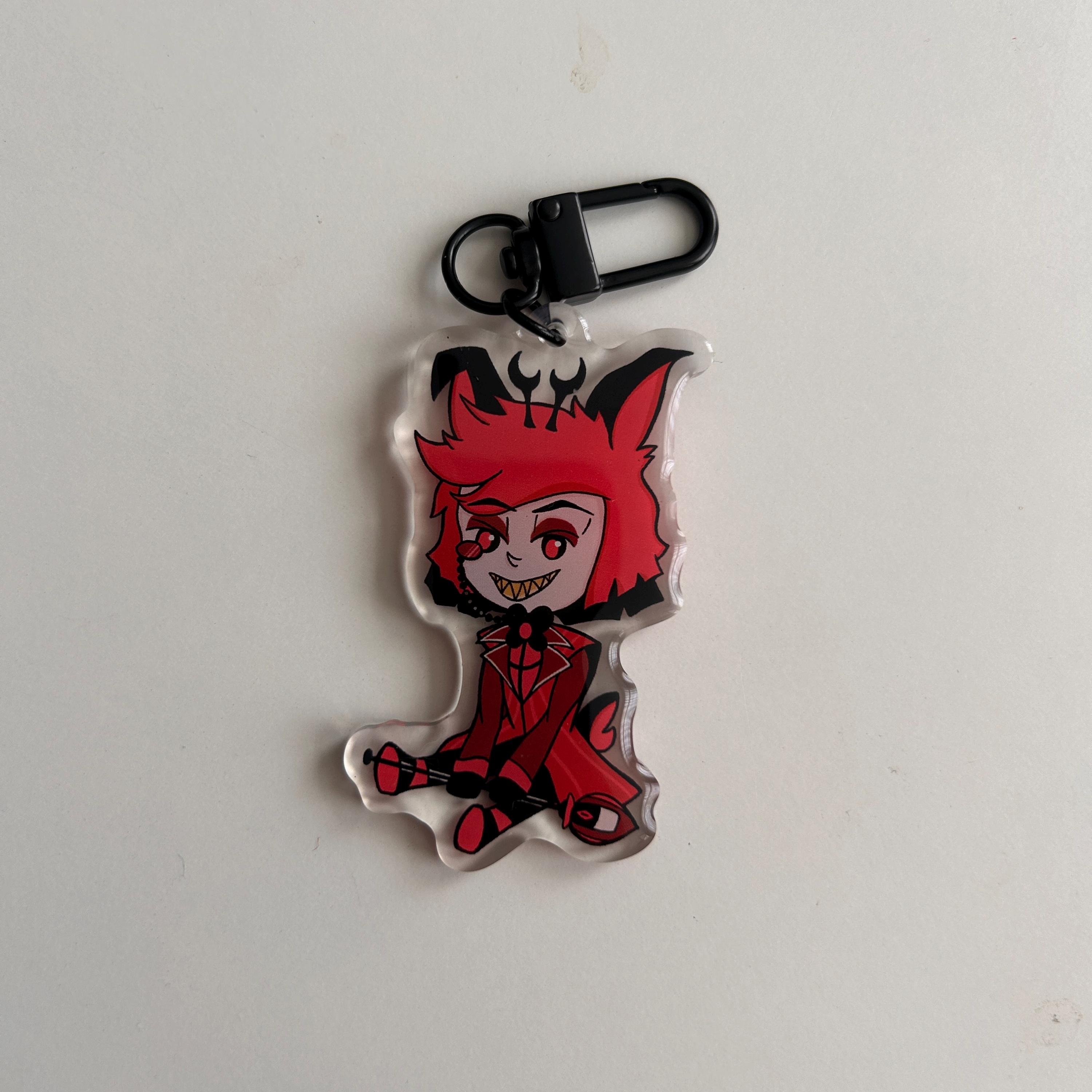 IN STOCK: Alastor Chibi Hazbin Hotel Keychain - Etsy