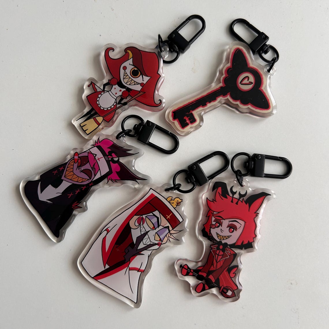 IN STOCK: Alastor Chibi Hazbin Hotel Keychain - Etsy