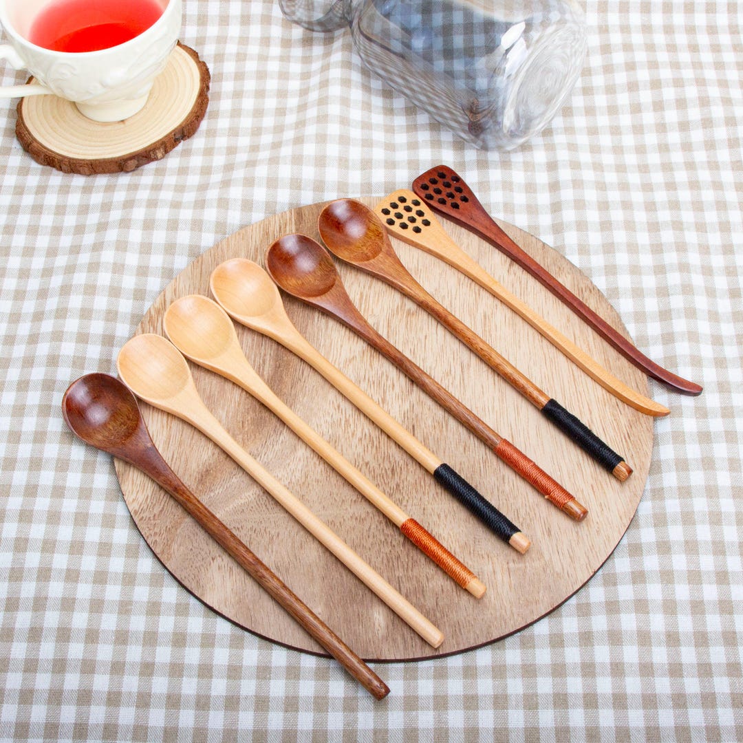 Personalized Wooden Honey Spoon, Custom Carved Honey Bucket Spoon, Bee ...