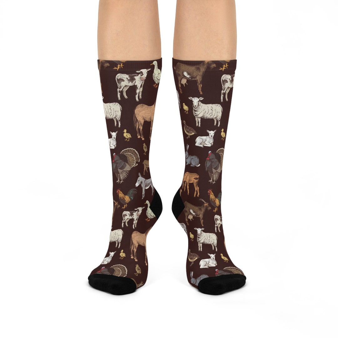 Cool Farm Animal Socks Featuring Sheep, Donkeys, and More for Fun ...