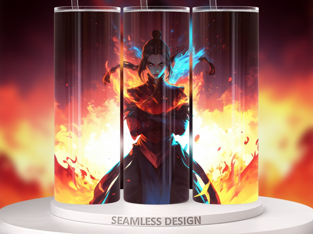 Azula, From Avatar, 20oz Tumbler Wrap, Seamless Design, PNG Sublimation ...