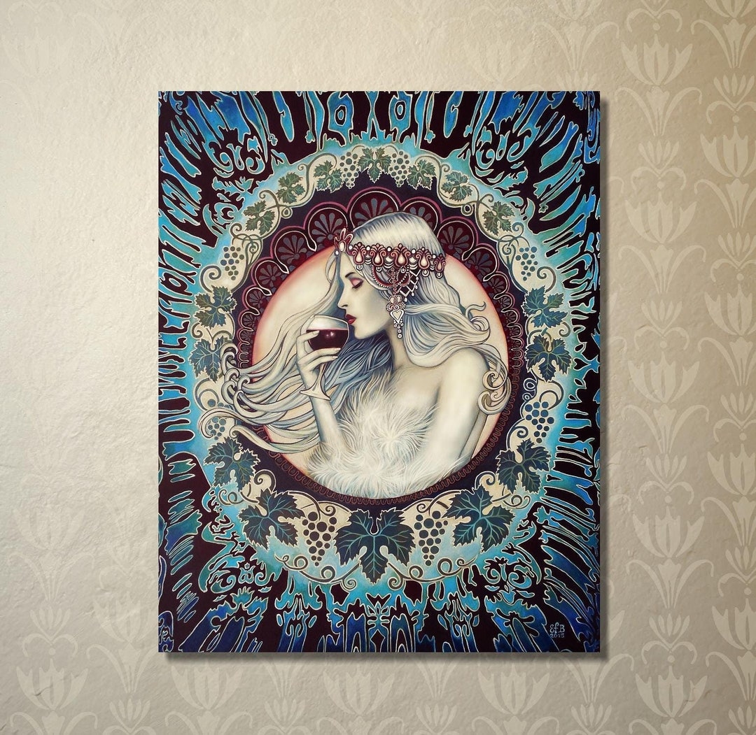 Khione 16x20 Art Print – Winter Goddess Painting, Greek Mythology Wall ...