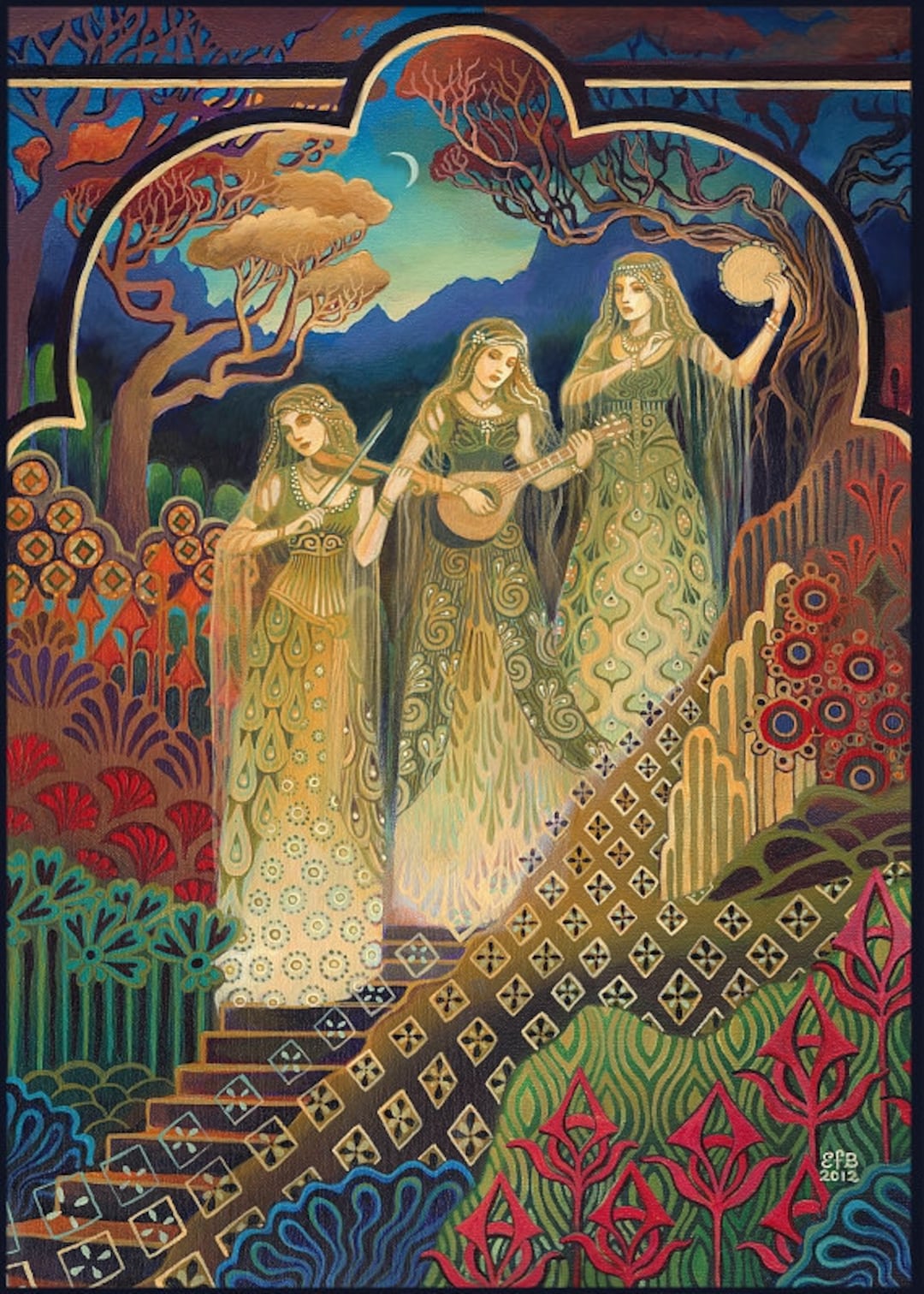 Sisters of Mercy Mystic Music Goddess Art 5x7 Blank Greeting Card - Etsy