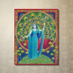 Hera Art Print on Canvas: Greek Goddess Mythology Decor (20x24) - Etsy