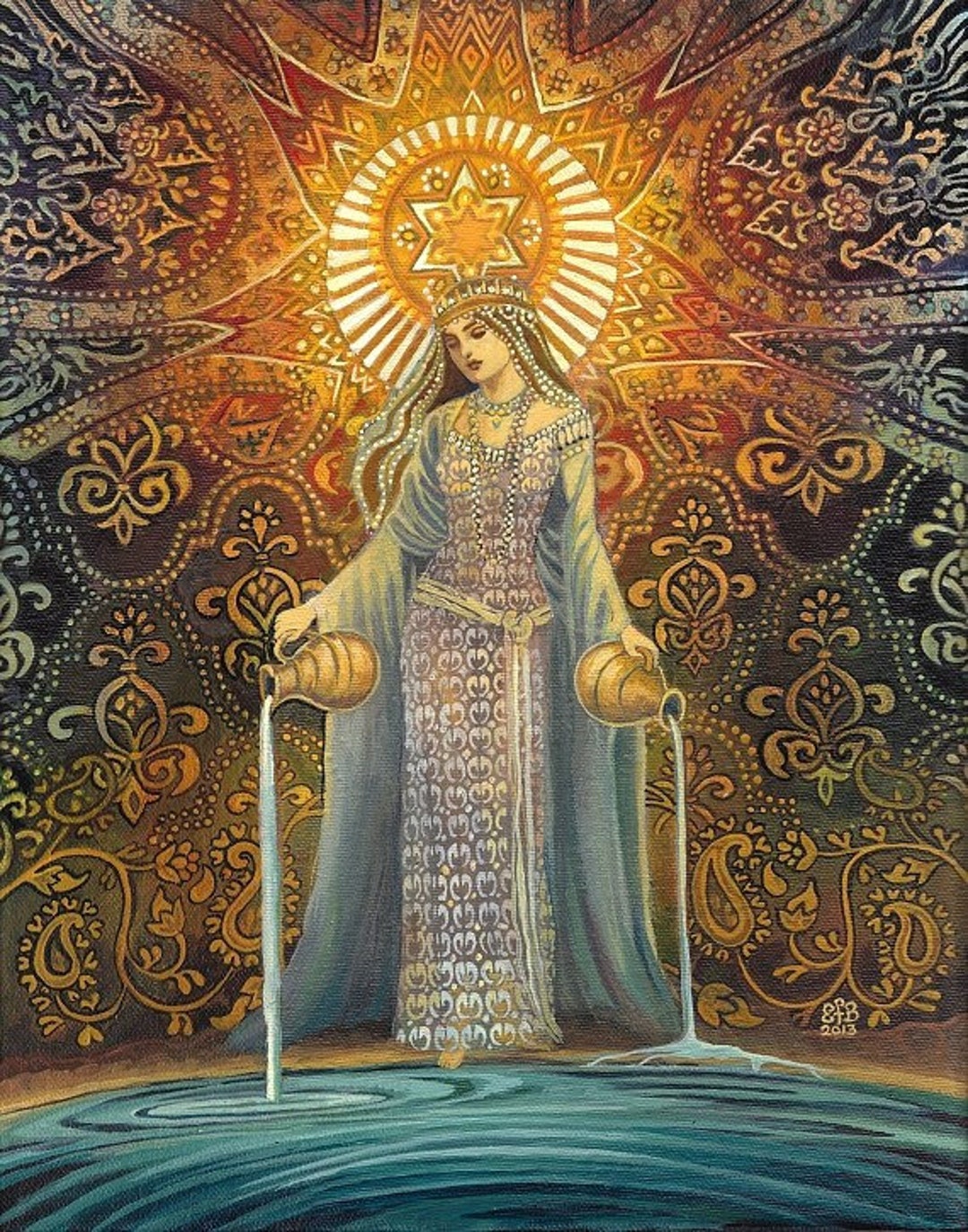 Star Goddess of Hope Mythological Tarot Art 16x20 Poster Print - Etsy