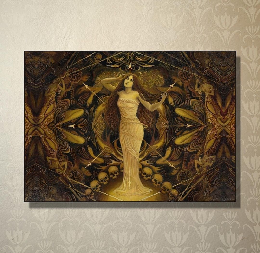 Eris Goddess of Chaos ACEO Print: Mythology Altar Art - Etsy