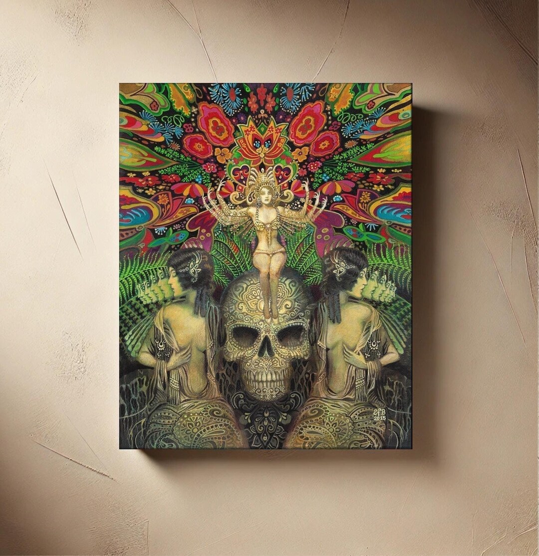 Mind Garden 8x10 Art Print on Canvas – Surreal Goddess Wall Art ...