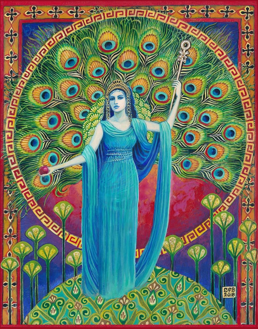 Hera Greek Goddess Art 8x10 Poster Print - Etsy