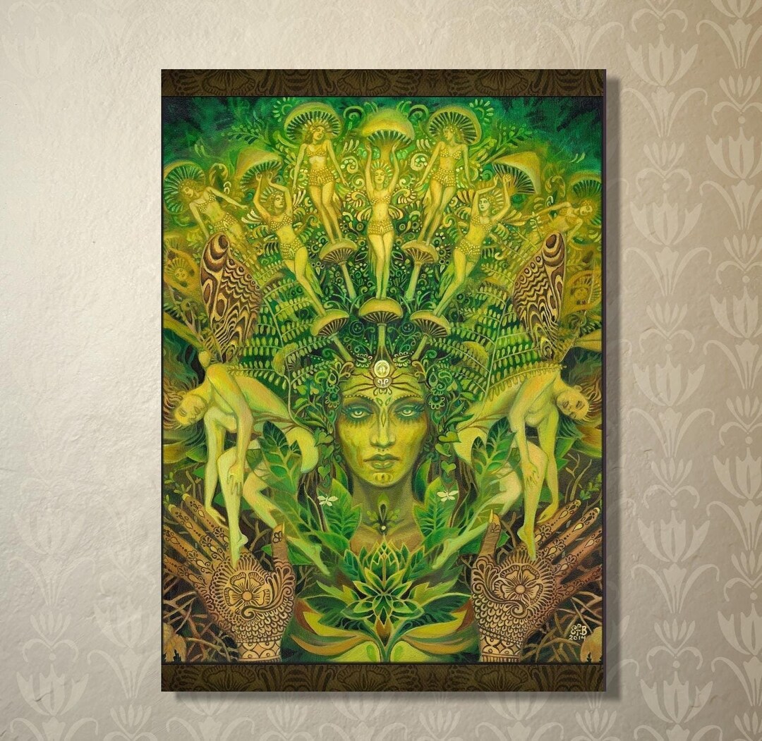 The Dryad 5x7 Blank Greeting Card - Mystical Forest Nymph Decor ...