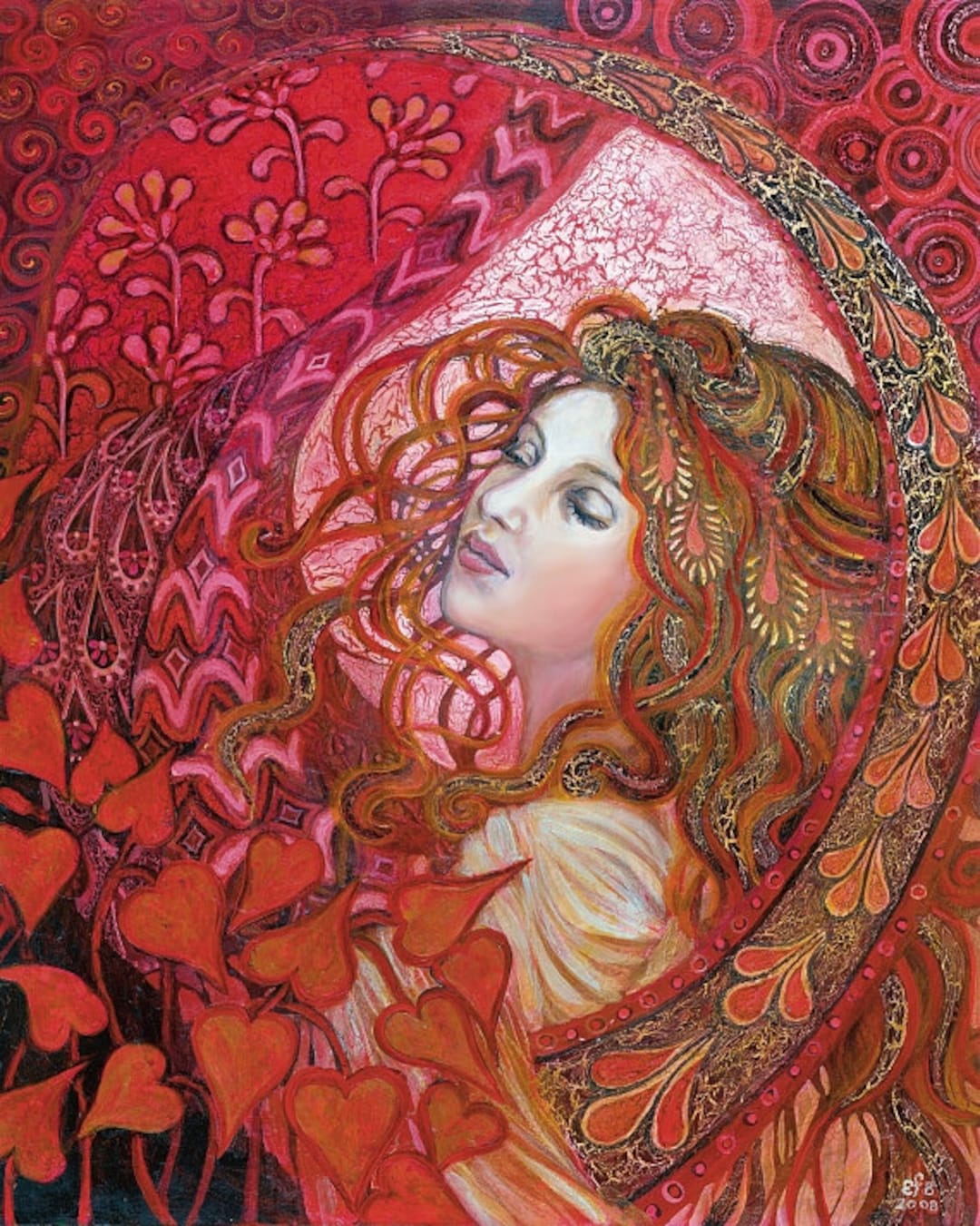 Aphrodite Art Nouveau Love Goddess Art 8x10 Giclée Print on - Etsy