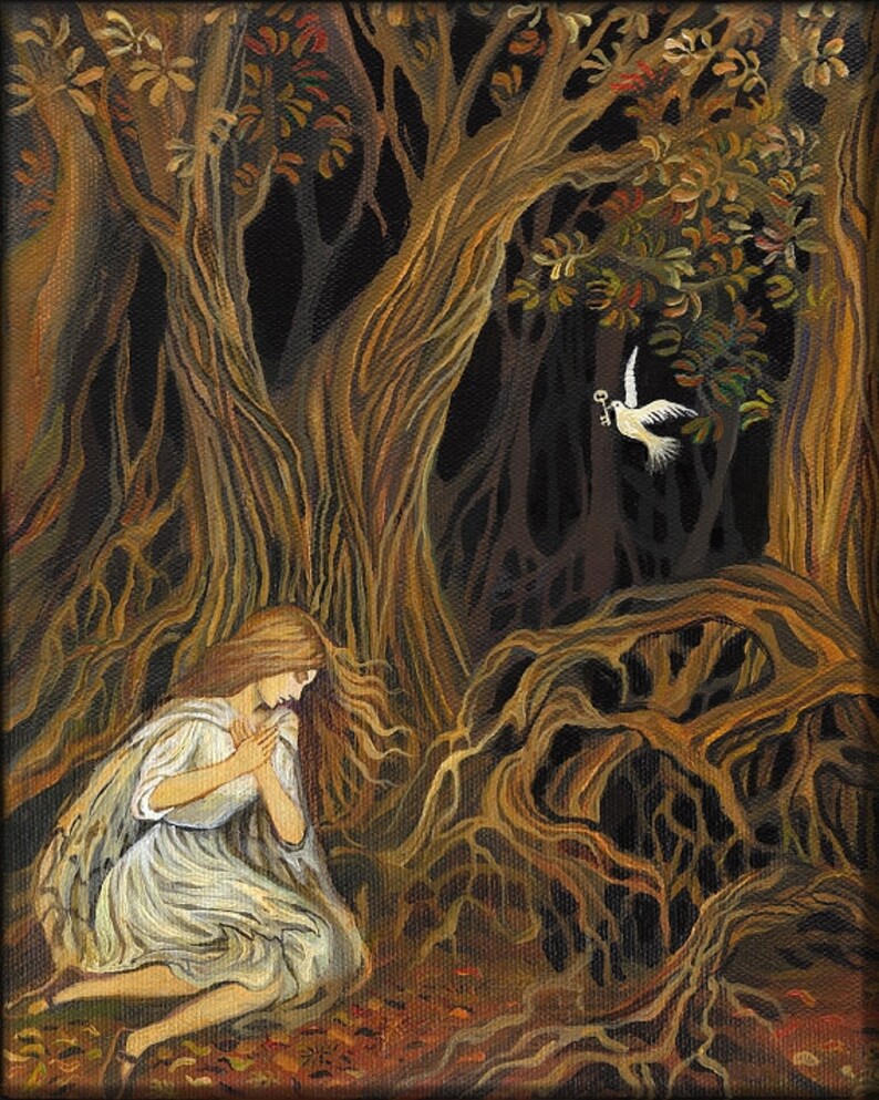 The Key 11x14 Fine Art Print Pagan Mythology Brothers Grimm - Etsy