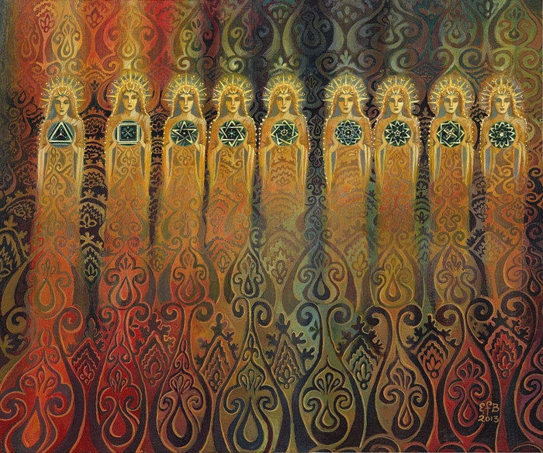 Angels Are Mathematical Sacred Geometry 8x10 Giclée Print on Canvas ...