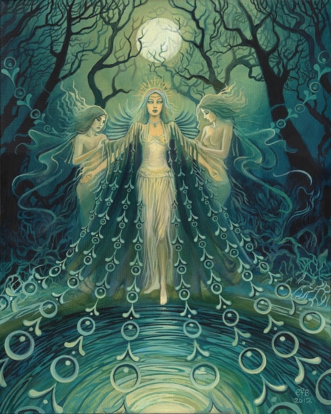 Nyx Greek Goddess of the Night 20x24 Poster Print Pagan - Etsy