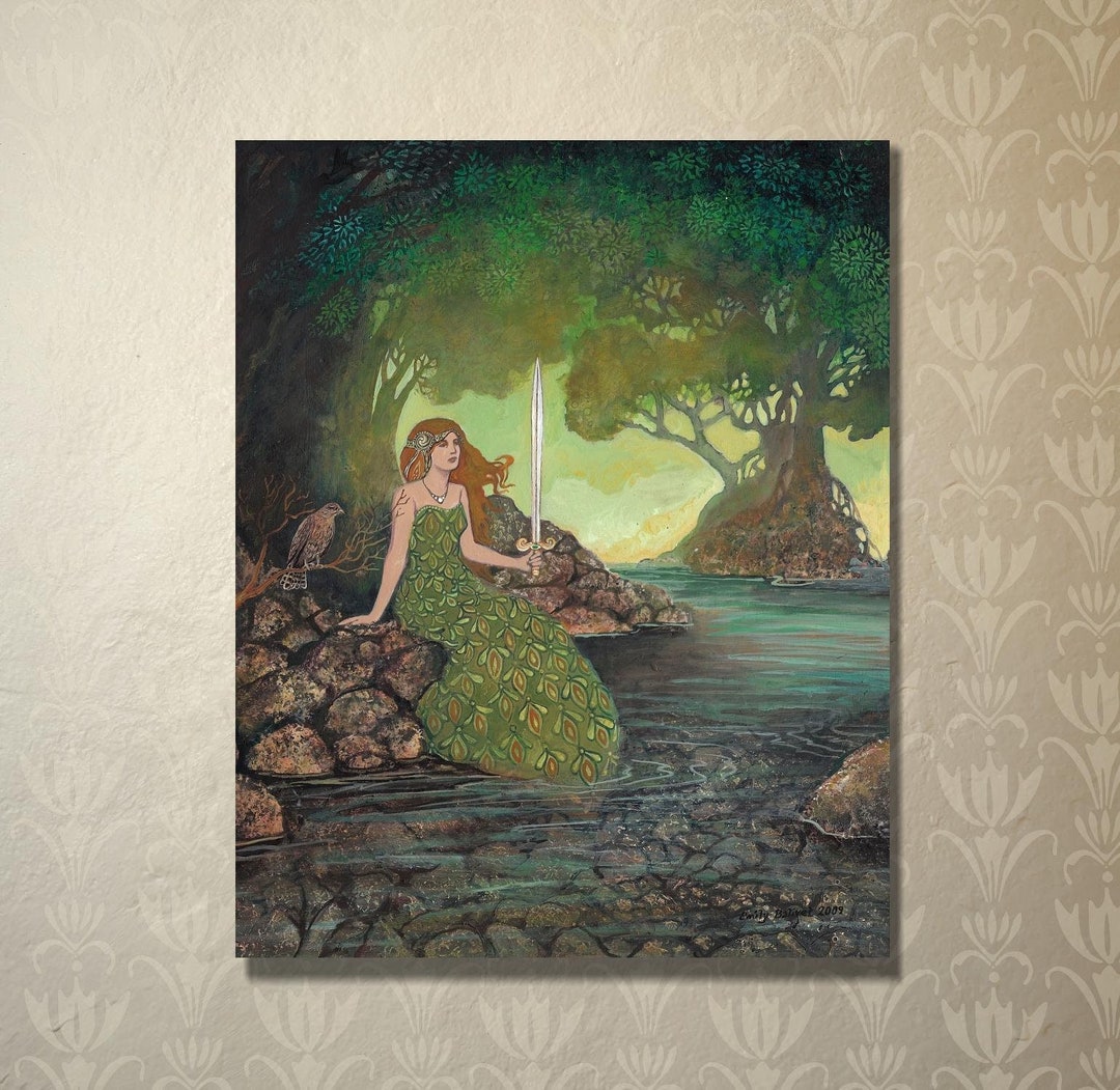 Lady of the Lake Art Print: Arthurian Celtic Goddess (11x14) - Etsy