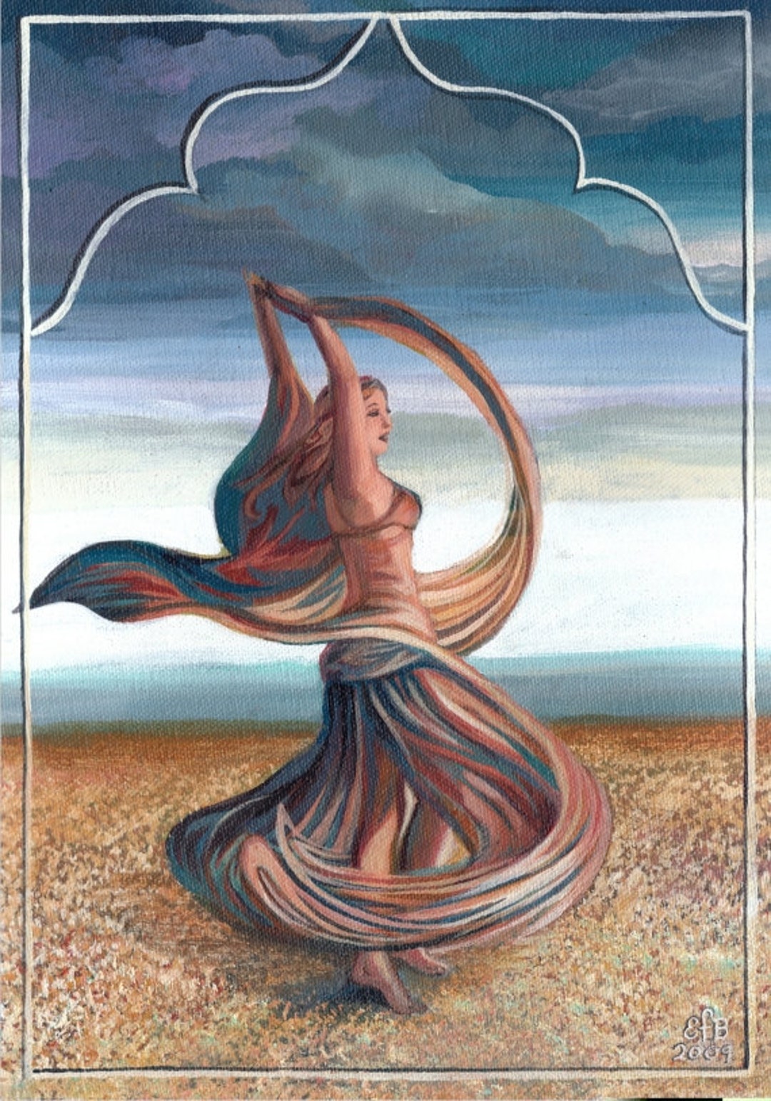The Dance Of The Seven Veils 5x7 Blank Greeting Card Mythology Etsy