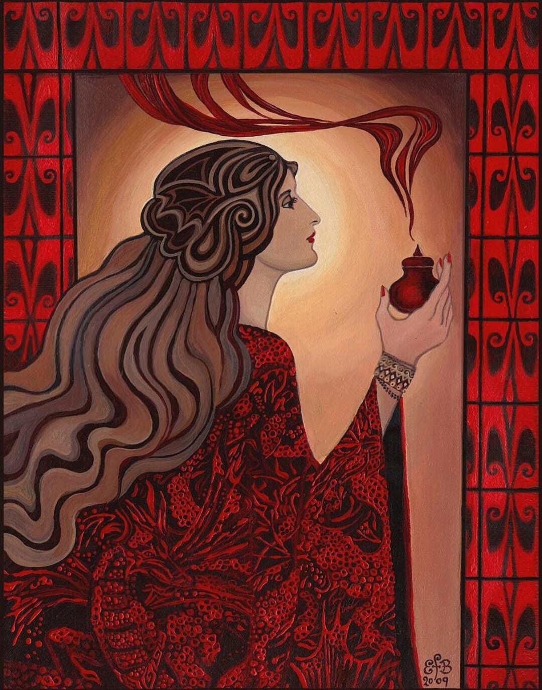 Circe and the Dragons Blood 8x10 Art Print on Canvas Greek Mythology ...