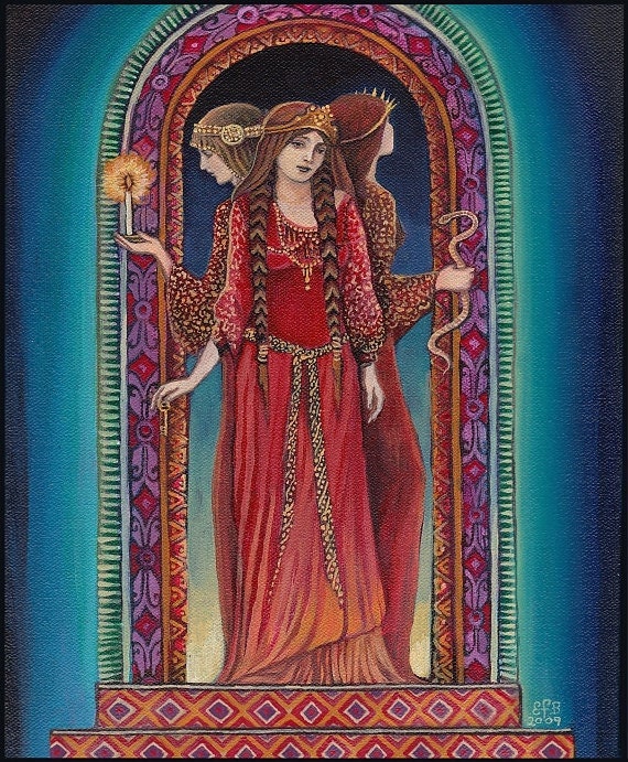 Hecate Goddess of the Crossroads 8x10 Giclée Canvas Print - Etsy
