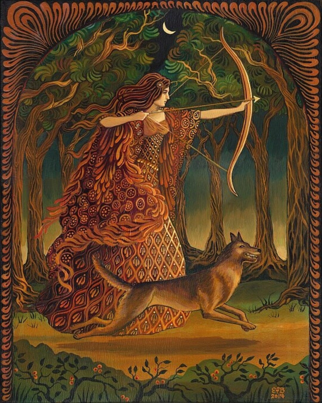 Artemis 11x14 Print Goddess of the Hunt - Etsy
