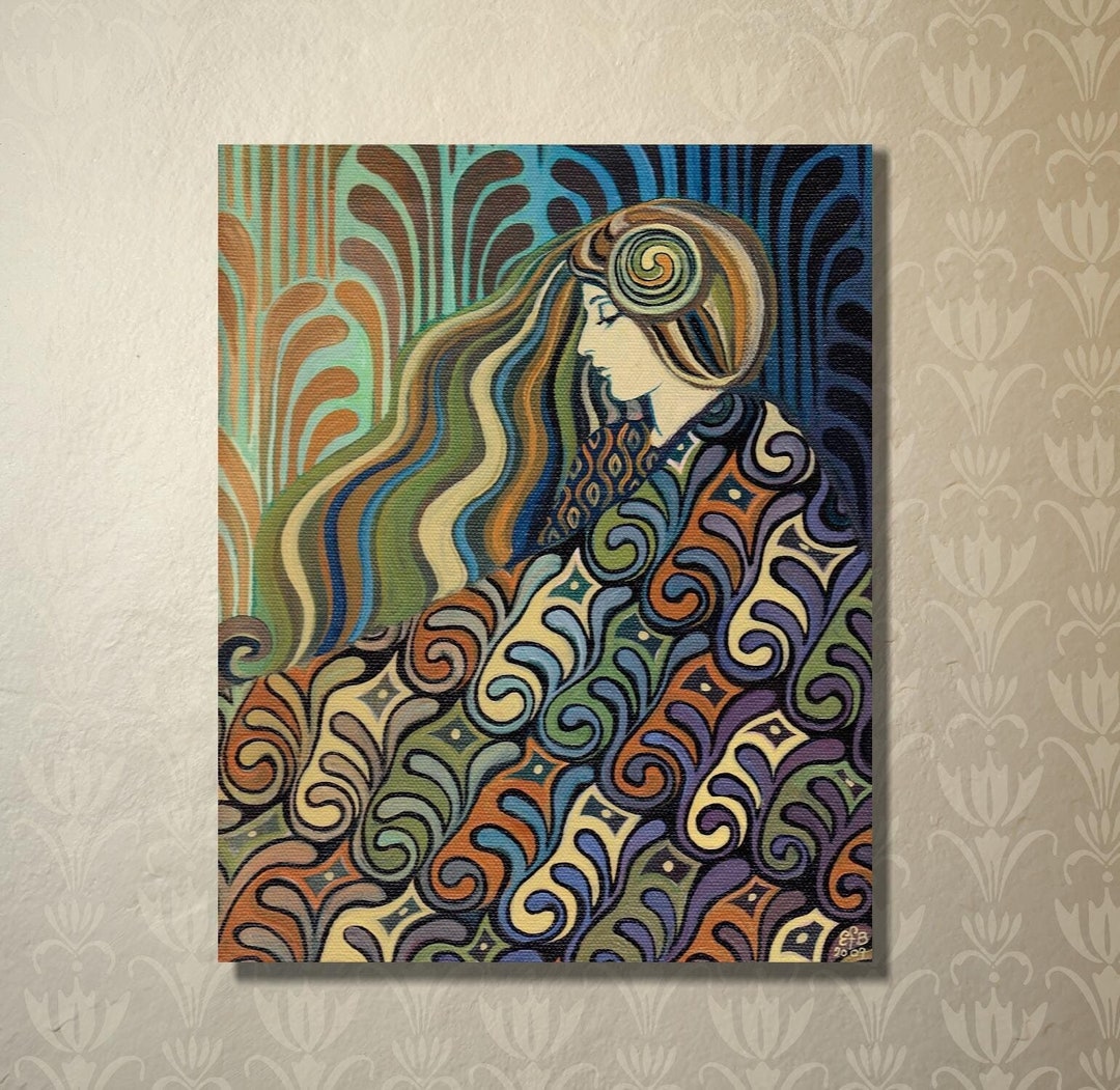 Dalia Art Print: Goddess of Fate, Baltic Folk Art (16x20) - Etsy