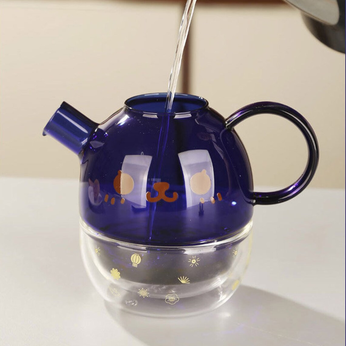 High Borosilicate Glass Tea Set, Cute Glass Teapot Set, Creative Cup ...