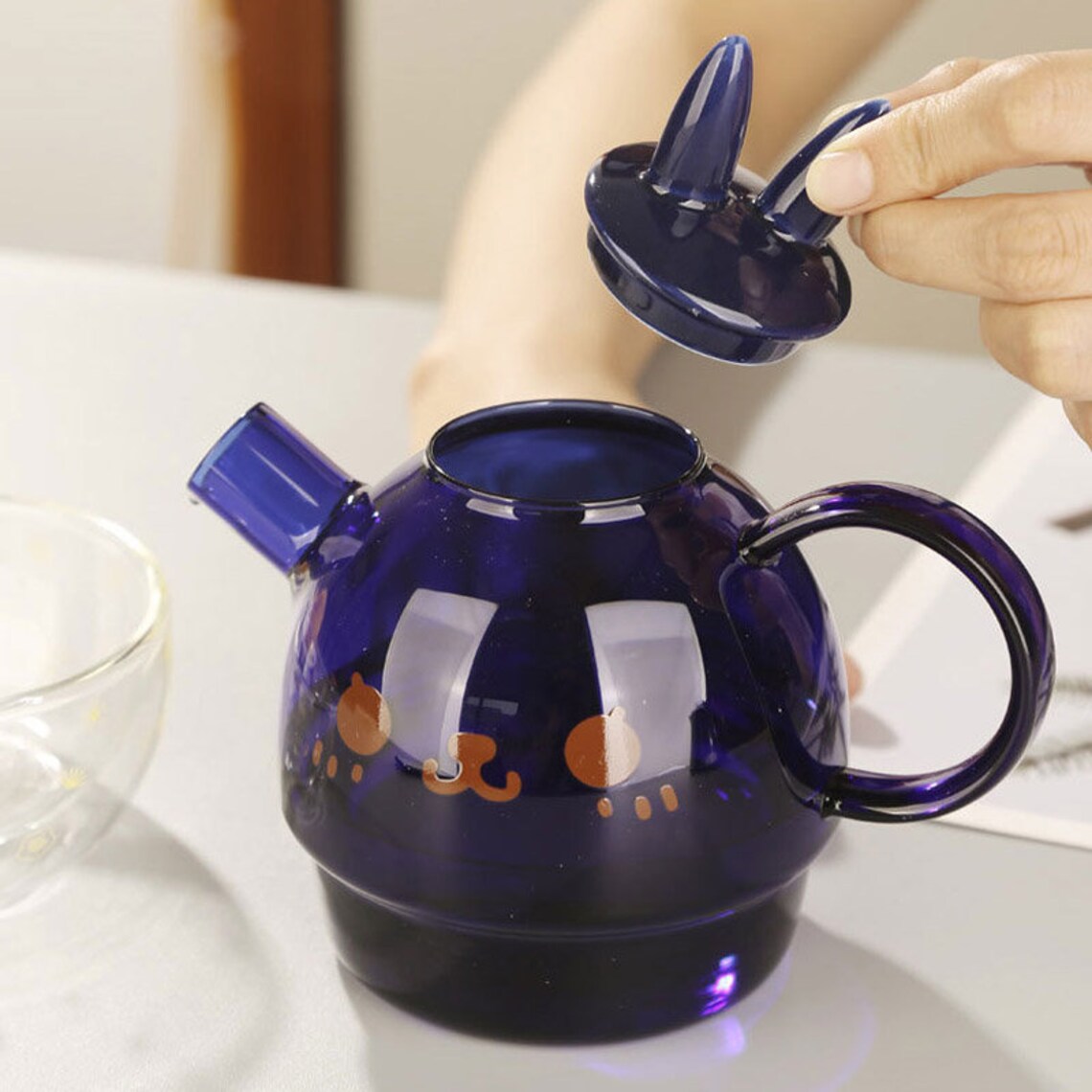 High Borosilicate Glass Tea Set, Cute Glass Teapot Set, Creative Cup ...