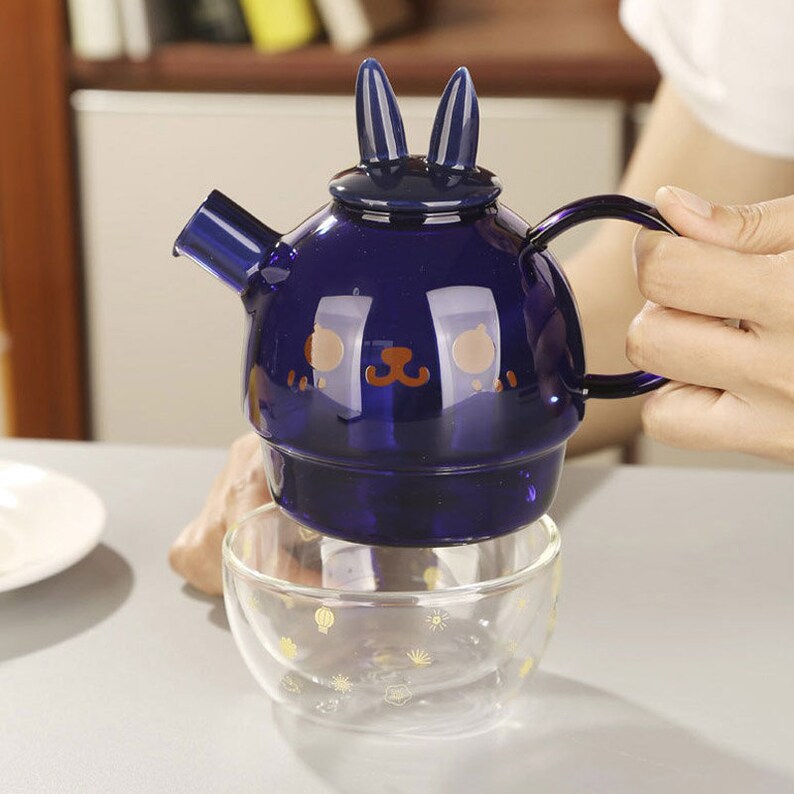 High Borosilicate Glass Tea Set, Cute Glass Teapot Set, Creative Cup ...