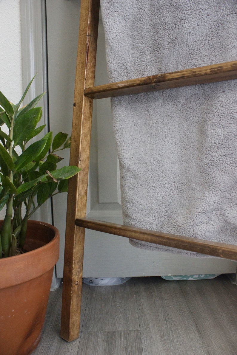 Blanket Ladder / Living Room Furnature / Blanket Storage / Blanket ...