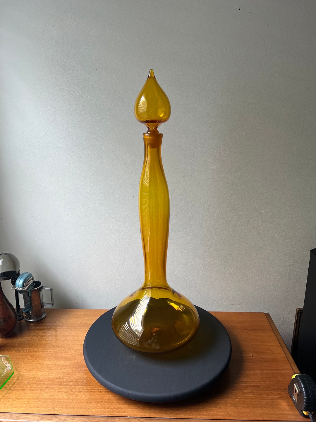 1950s Mid-century Modern Blenko 24 Yellow Decanter Designed by Wayne ...