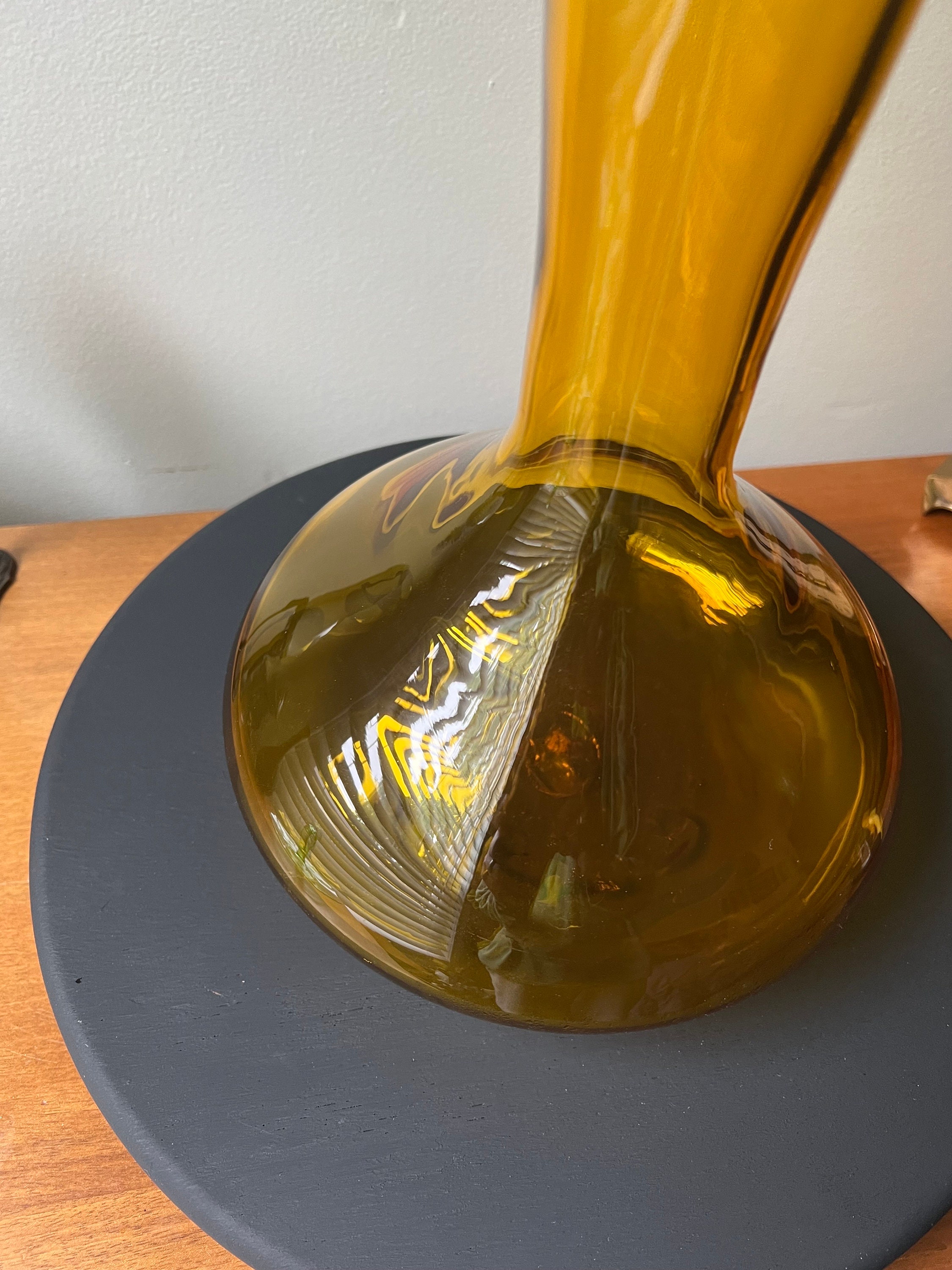 1950s Mid-century Modern Blenko 24 Yellow Decanter Designed by Wayne ...