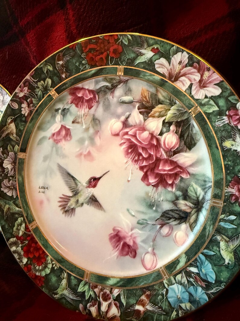 The Rufous Hummingbird - Limited Edition Porcelain Plate by Lena Liu ...