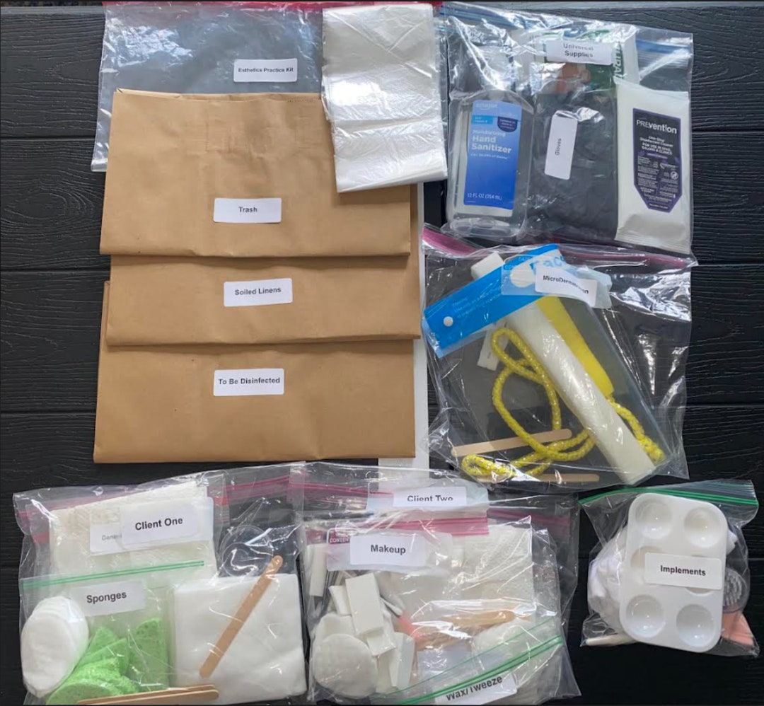 Esthetics Practical Exam PRACTICE KIT - Etsy