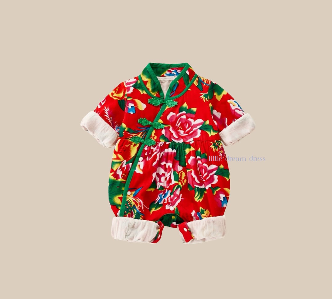 Traditional Chinese Hanfu, Baby Boy and Girl Qipao, Cheongsam Romper ...