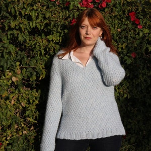 Slippery Slope Pullover - Sweater Knitting Pattern (instant PDF ...