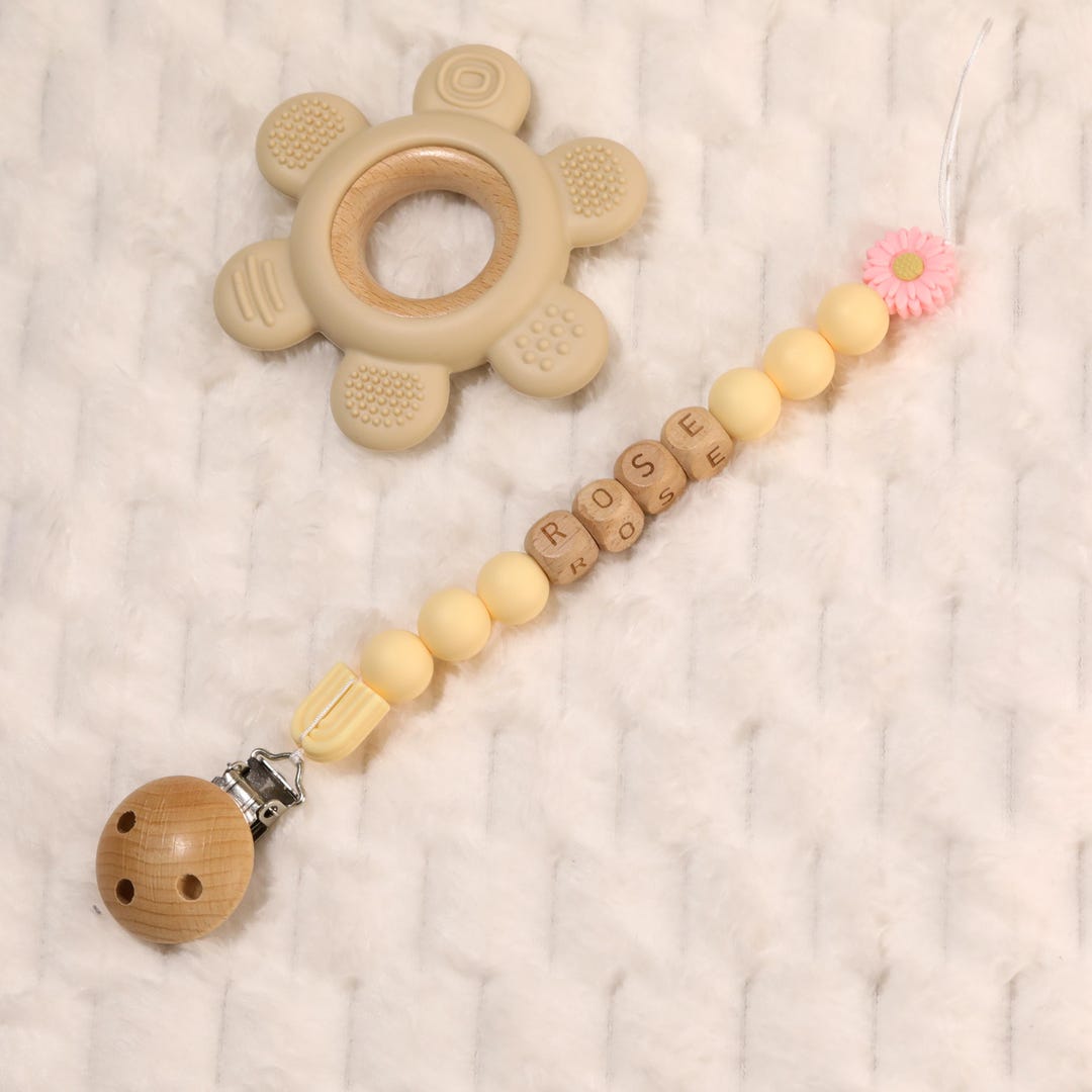 Personalized Pacifier Clip, Baby Pacifier Holder, Daycare Name ...