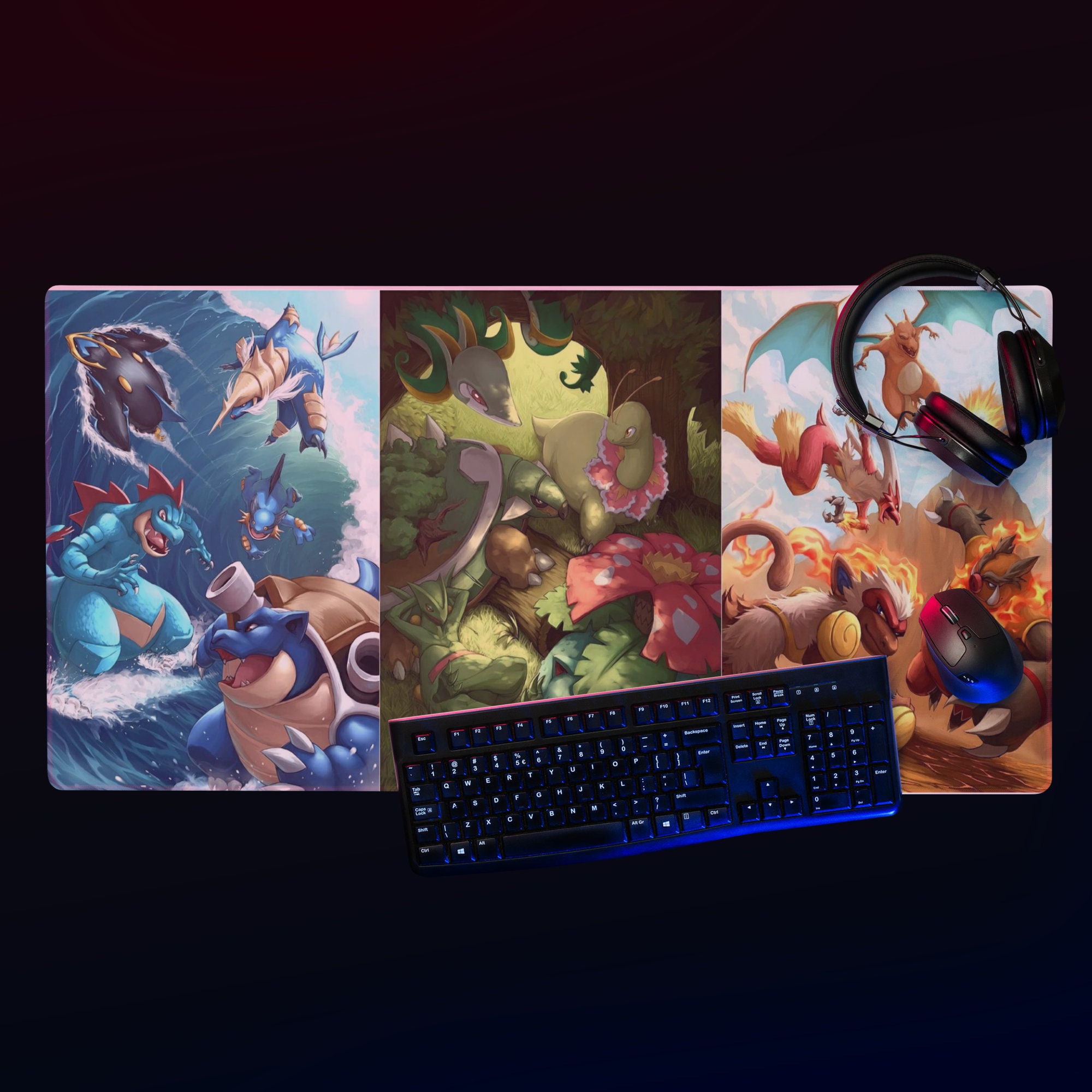 Pokemon Anime Mouse Pad, Charizard Gaming Mouse-pad, Blastoise Office ...