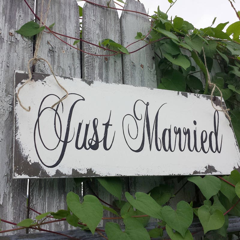 Just Married Signs - Etsy