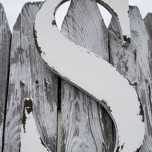 WOODEN LETTERS Letter S Vintage Inspired Rustic Letters - Etsy