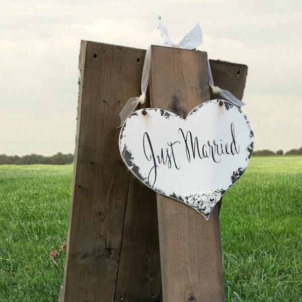 Just Married Sign - Etsy