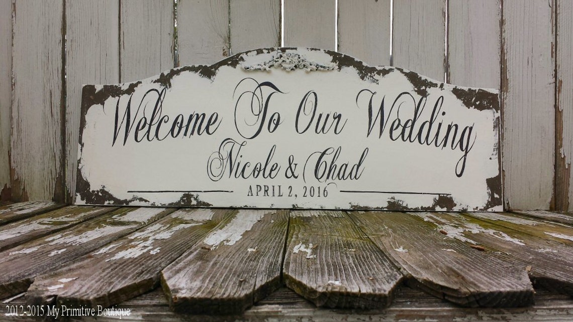 Welcome to Our Wedding Sign | Spring Wedding Welcome Sign | Spring ...