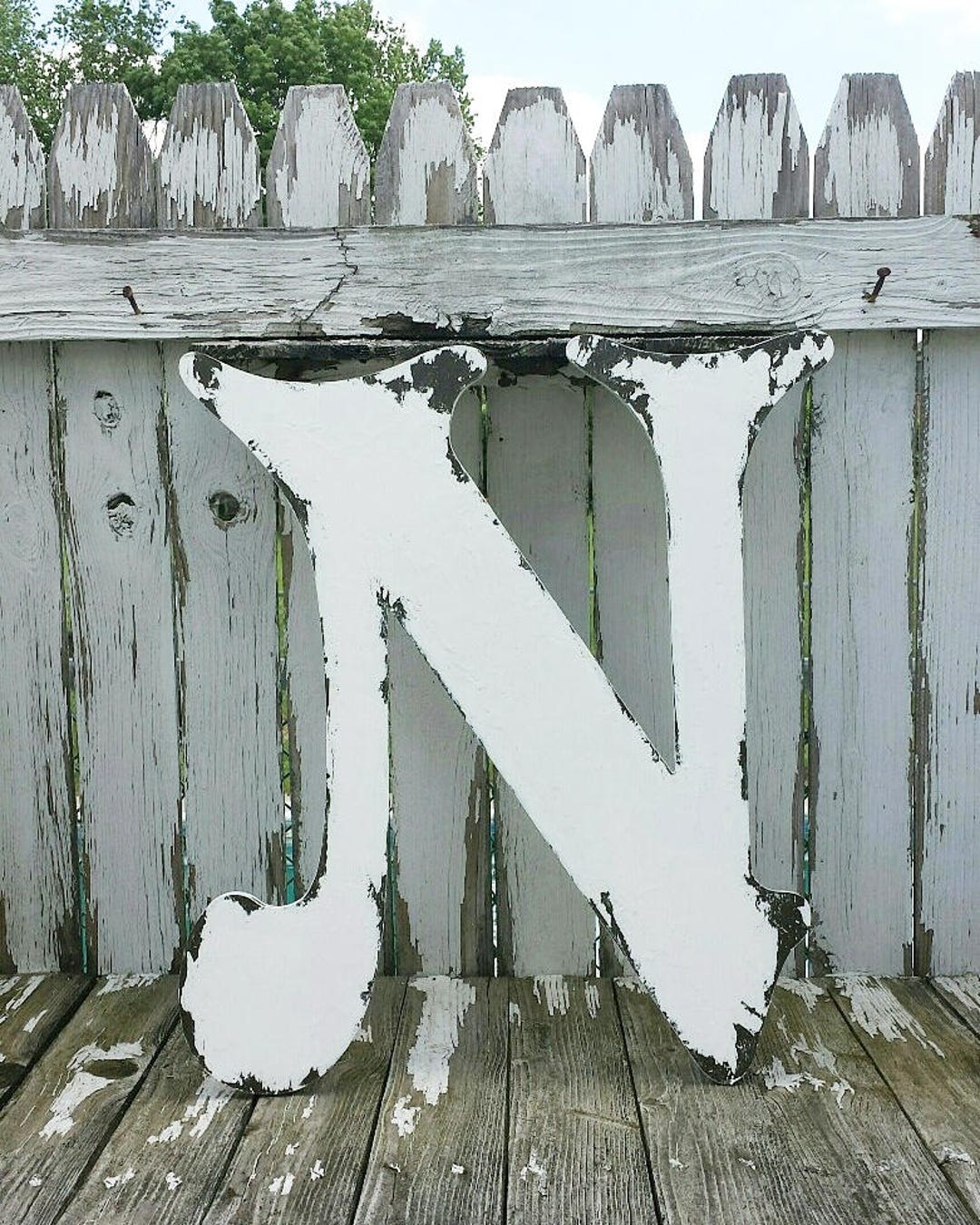 Large 24 Inch Wooden Letters | Distressed Decorative Wood Letters ...