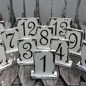 Wooden Table Numbers | WEDDING TABLE NUMBERS | Rustic Table Numbers ...