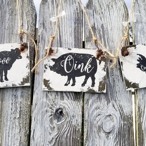 FARMHOUSE KITCHEN SIGNS | Farmhouse Decor | Cow | Pig | Rooster ...