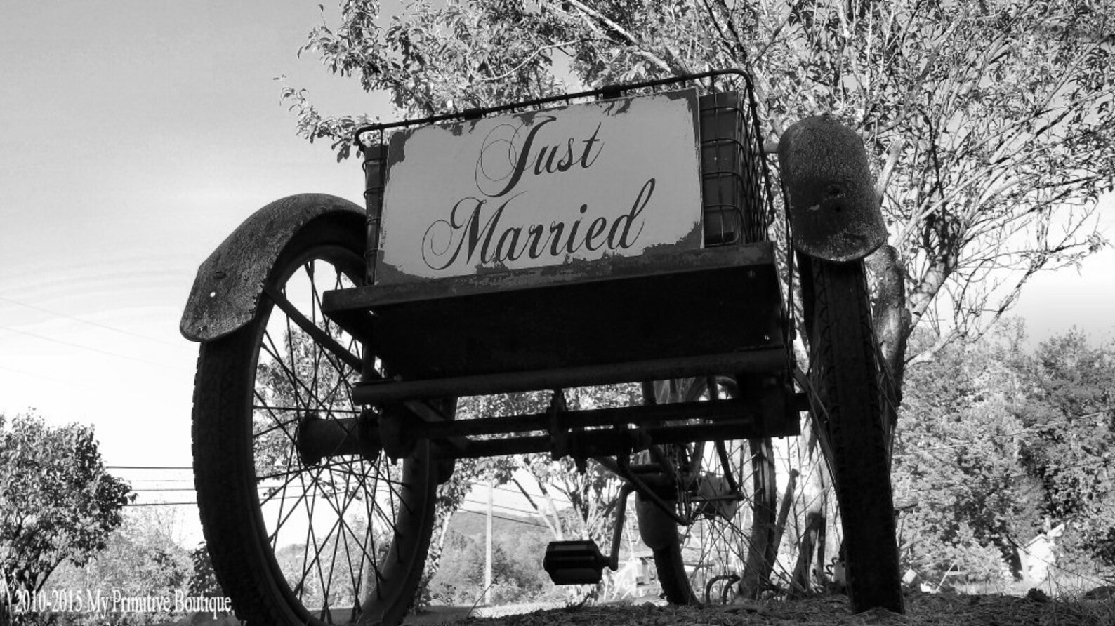Just Married Sign Vintage Wedding Sign Wedding Car Sign - Etsy