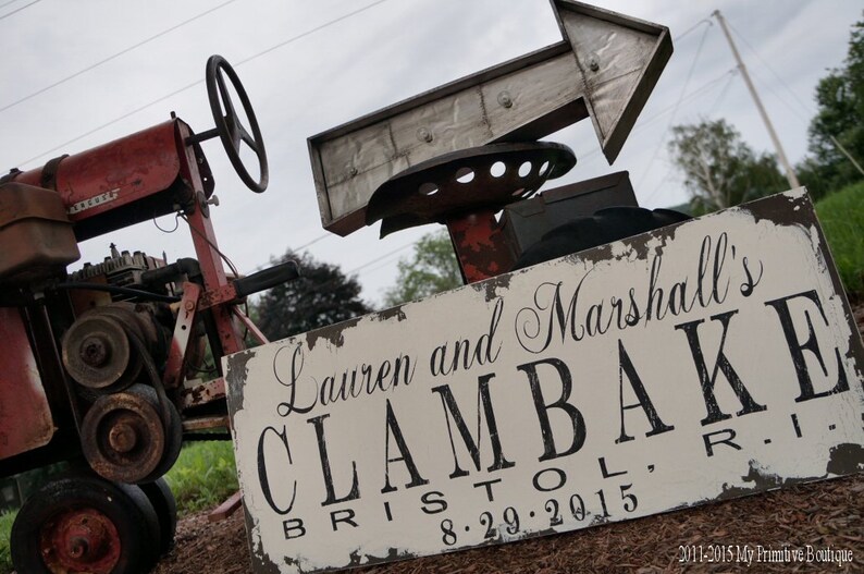 Clambake Decor | Personalized Clambake Sign | Clambake Decorations ...