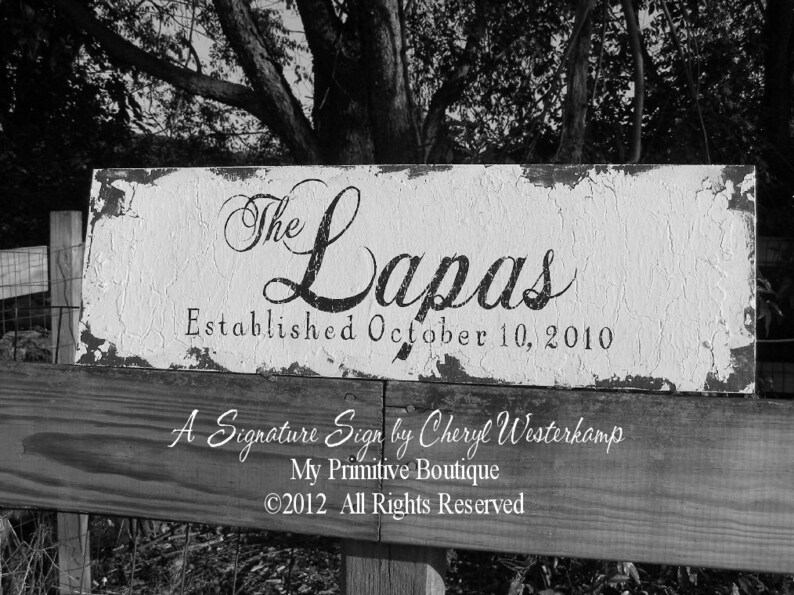 Established Sign | Last Name Sign | PERSONALIZED Family Name Sign ...