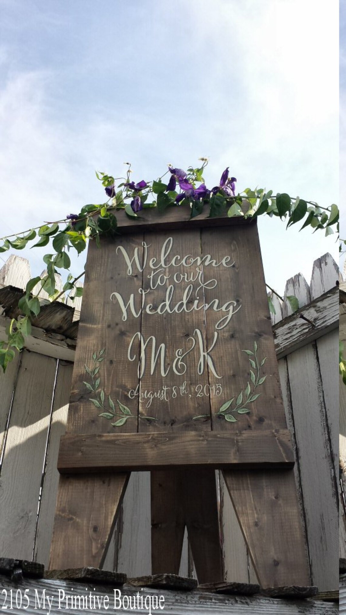 Rustic Wedding Welcome Sign Rustic A-frame Sign Rustic - Etsy