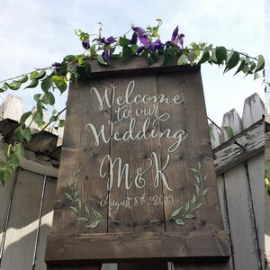 Rustic Wedding Welcome Sign | Rustic A-frame Sign | Rustic Wedding ...
